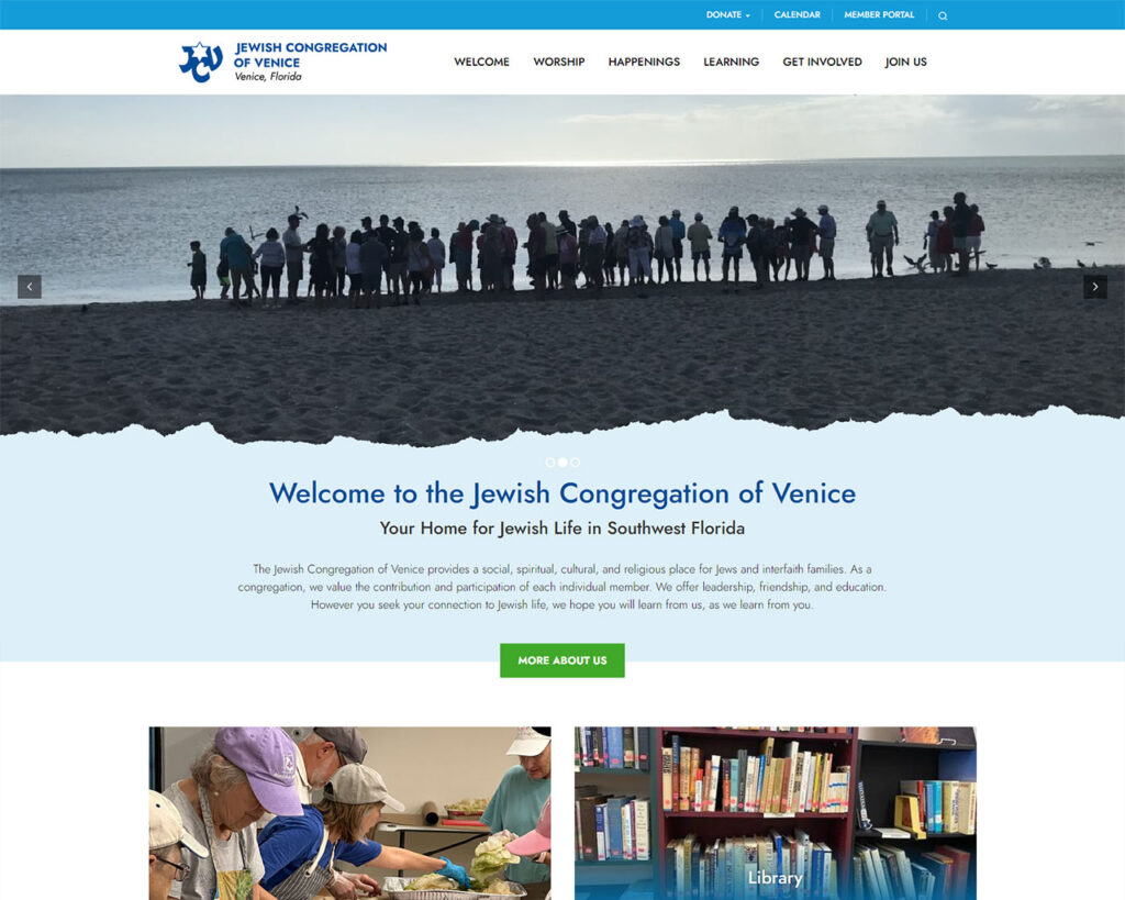 Synagogue Website Design Portfolio of Synagogue Websites